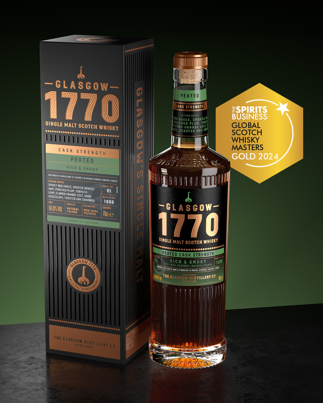 Glasgow 1770 Wins Gold | The Glasgow Distillery Company Ltd