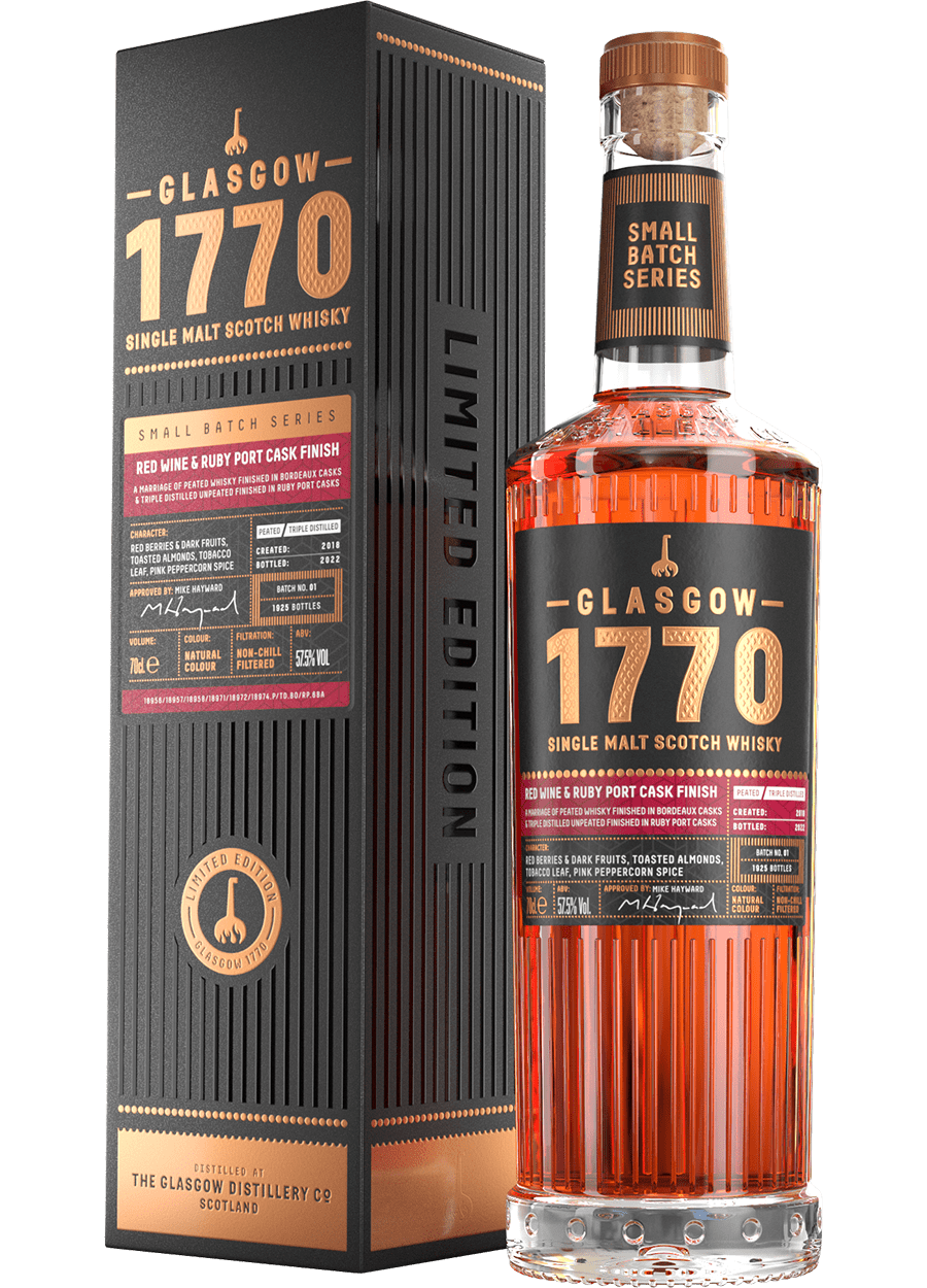 Glasgow 1770 Red Wine & Ruby Port Cask Finish - Glasgow 1770 - Limited ...