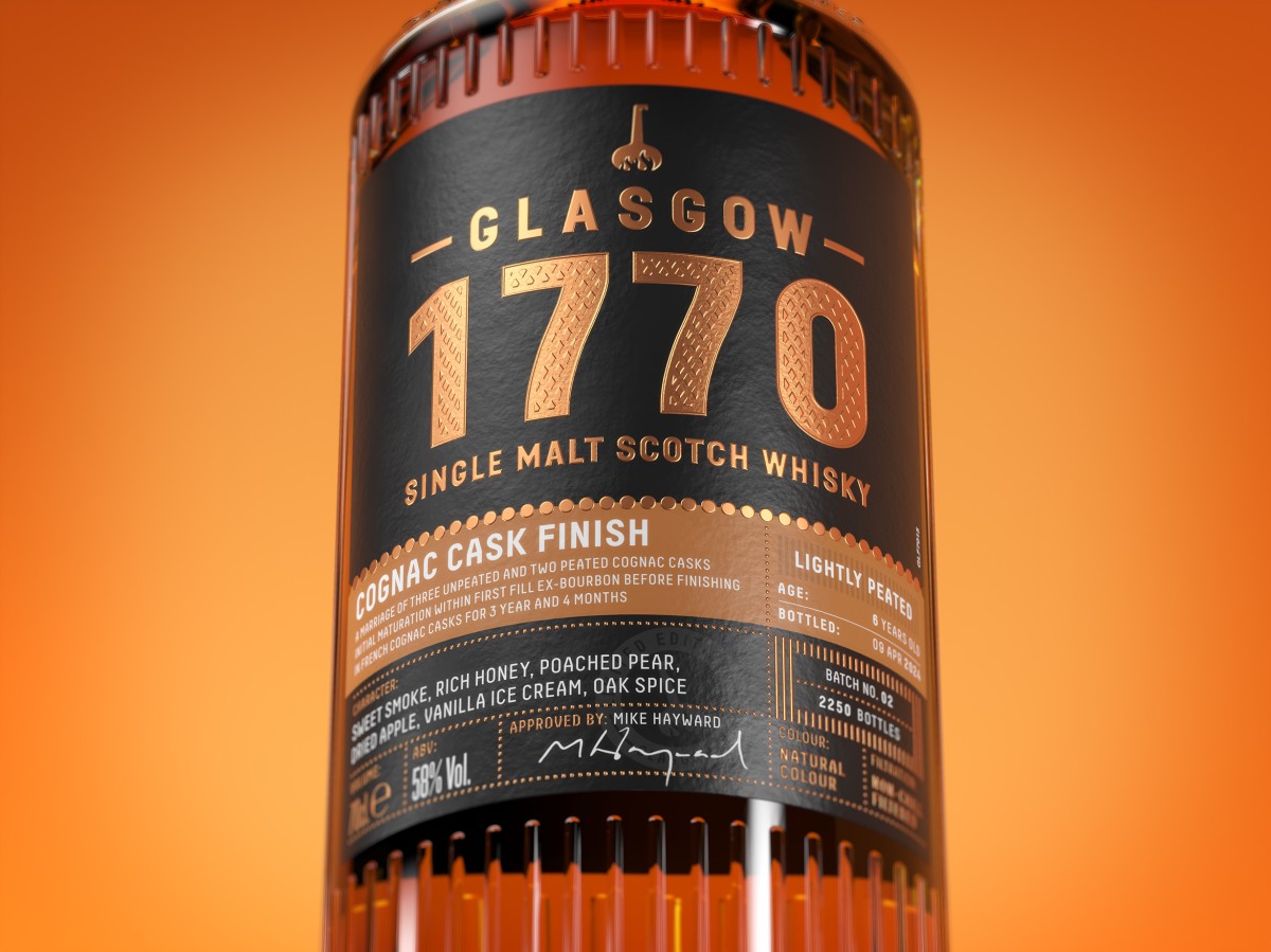 Small Batch Series Focus: Glasgow 1770 Cognac Cask Finish Batch 02 ...